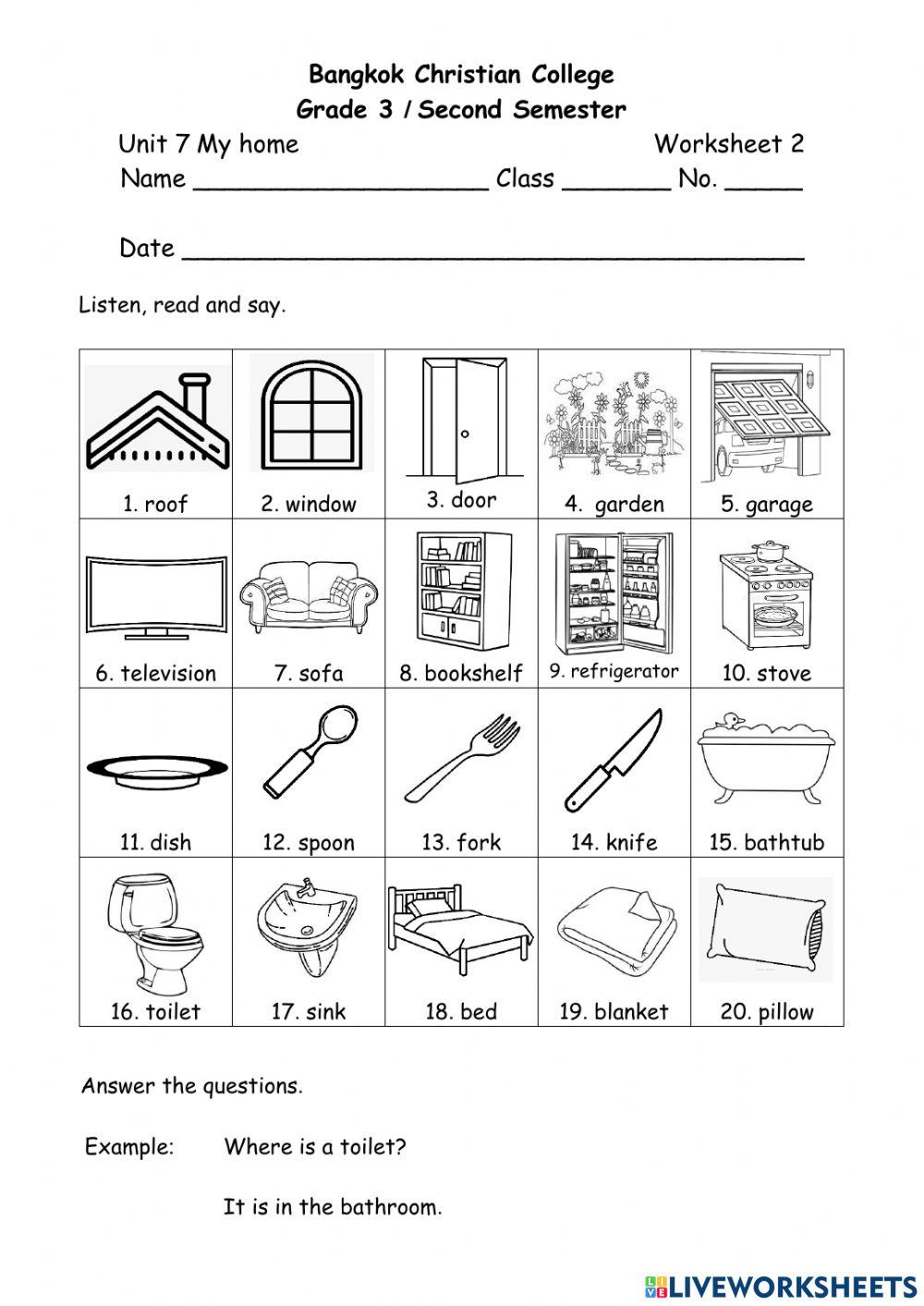 1765482 | My home | Chanidapha | LiveWorksheets