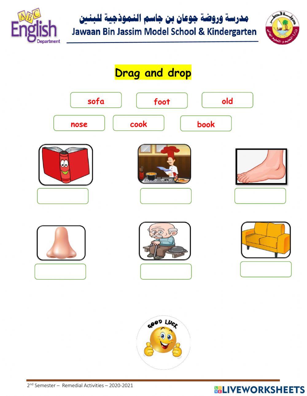 Drag 10 vocab worksheet | Live Worksheets