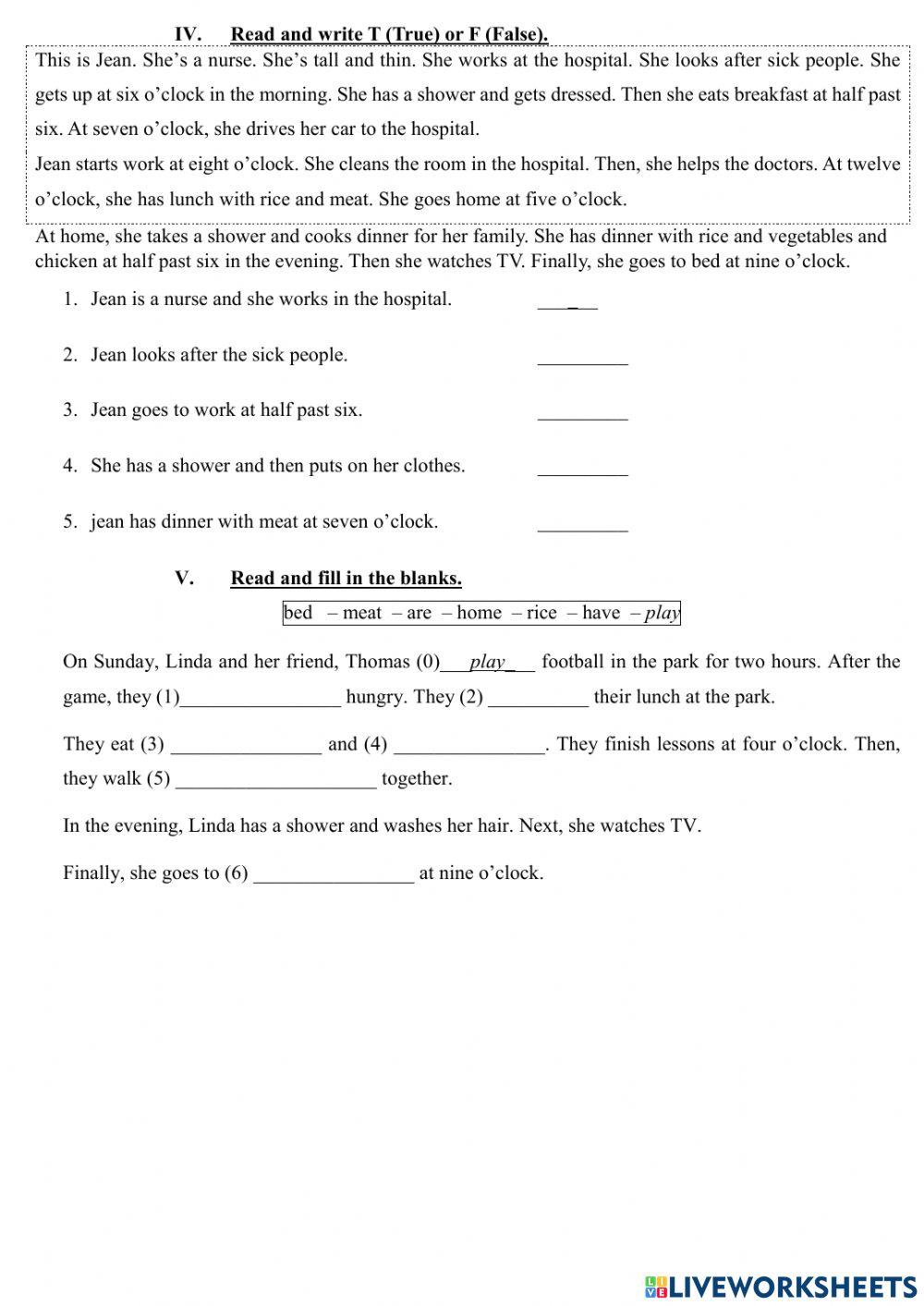 2-1 - GRADE 4 online exercise for | Live Worksheets