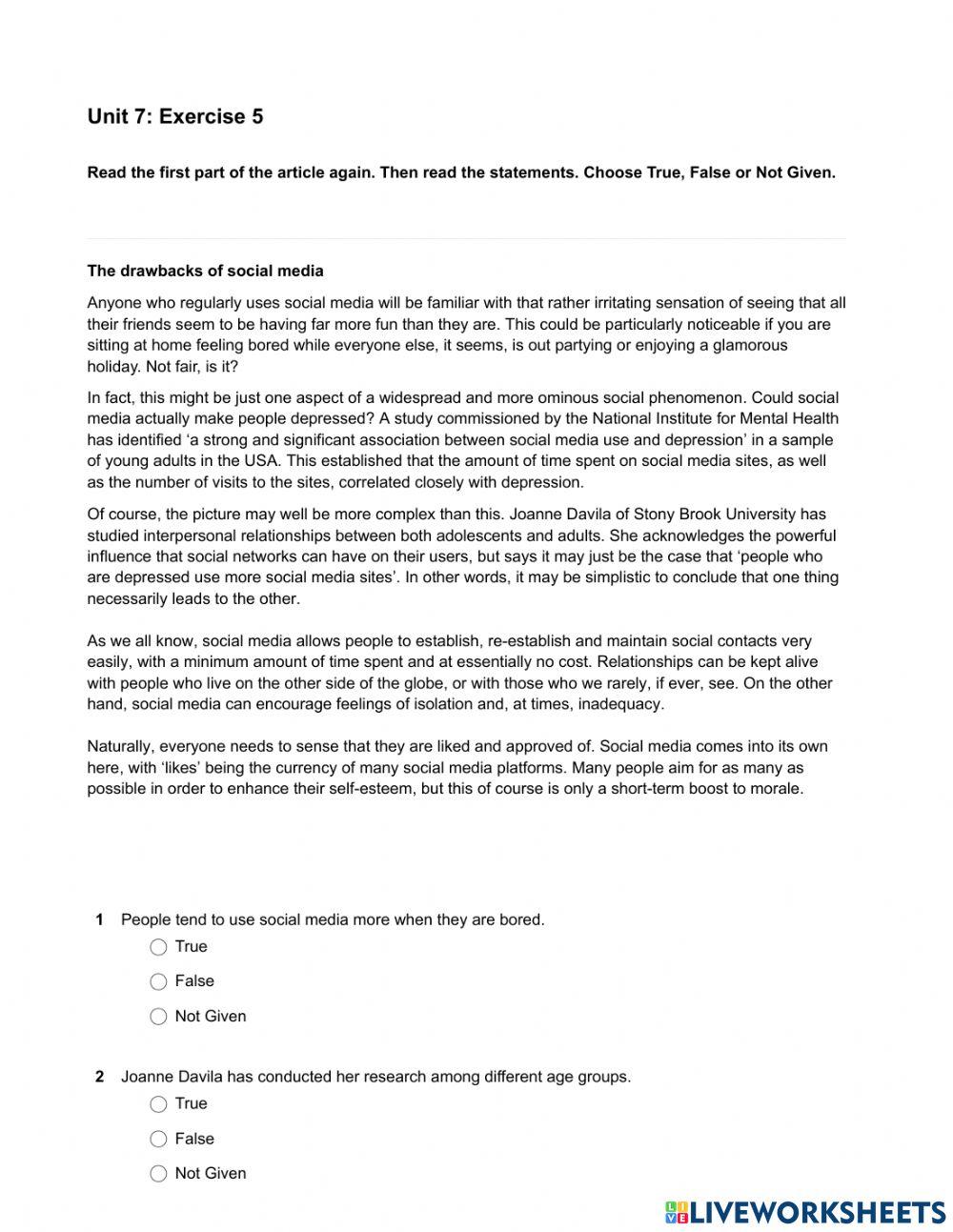 Mindset 3 - Reading Skills Modules - Unit 7 Ex5 1765705