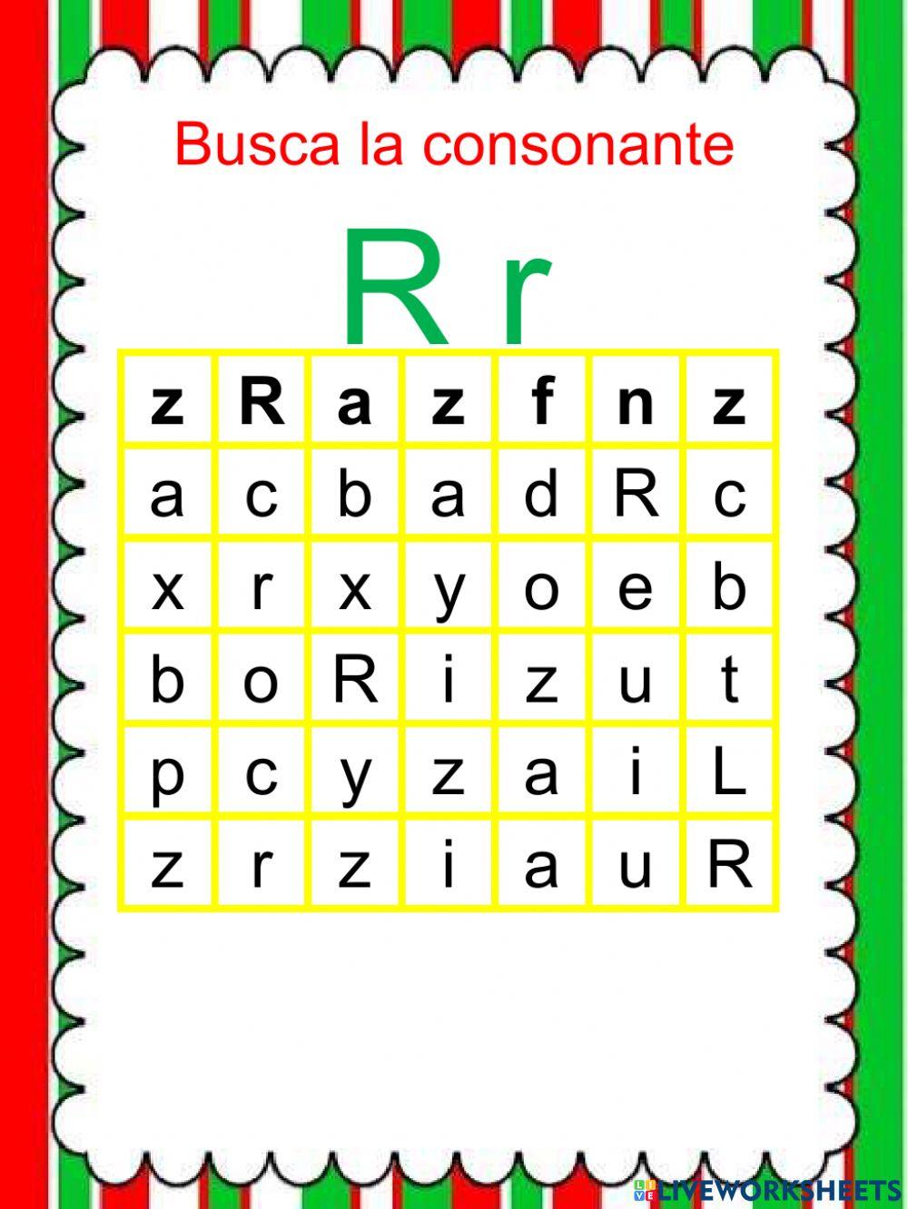 Las letras | Live Worksheets