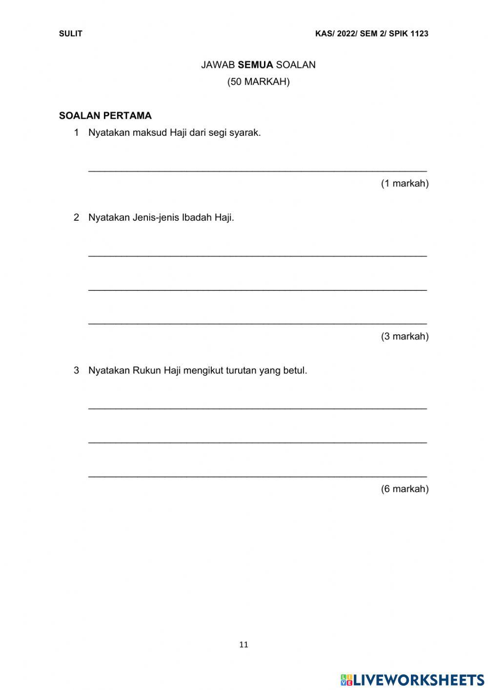 1766208 | Soalan final feqah 2 bah b set 2 | NORIANASAMAT