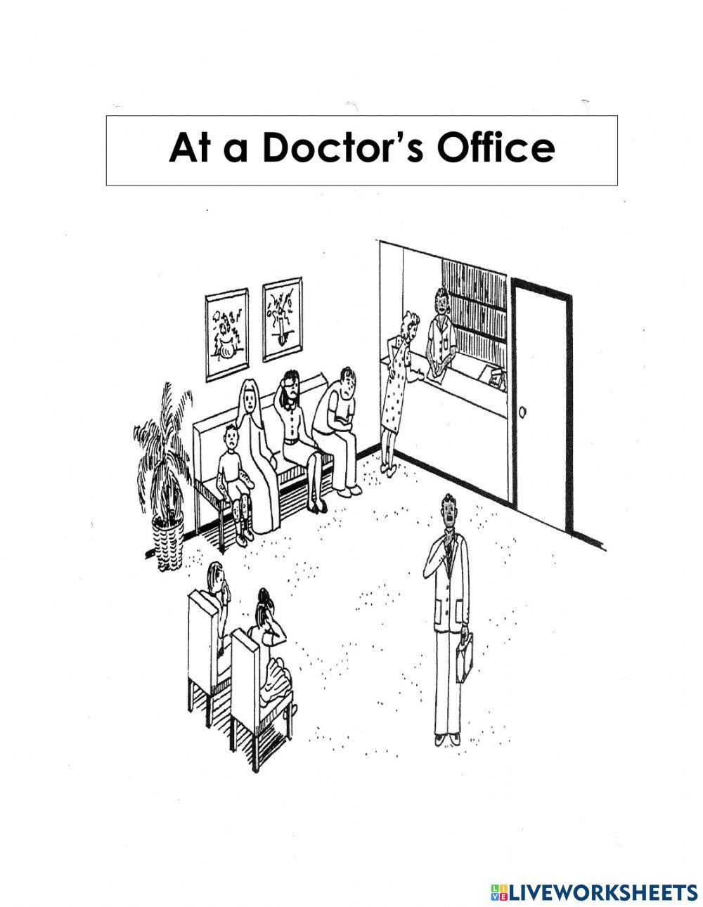 A A Doctor's Office | LiveWorksheets | 1810440