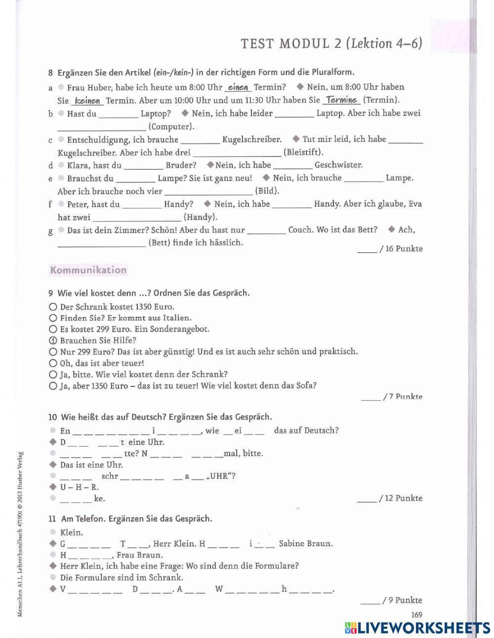 Test Modul 2 (L… | Free Interactive Worksheets | 4239376