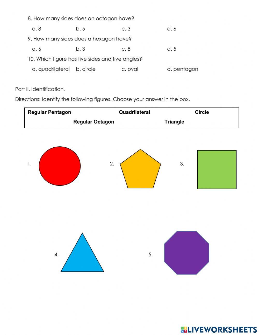 PA4 in Mathematics Semester 2 online exercise for | Live Worksheets