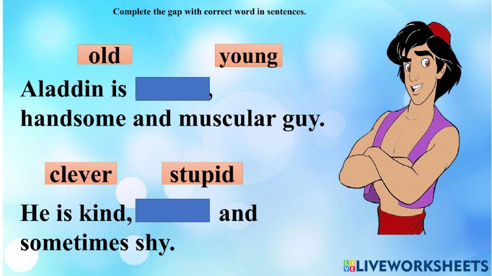 Adjectives online exercise for 7th grade | Live Worksheets