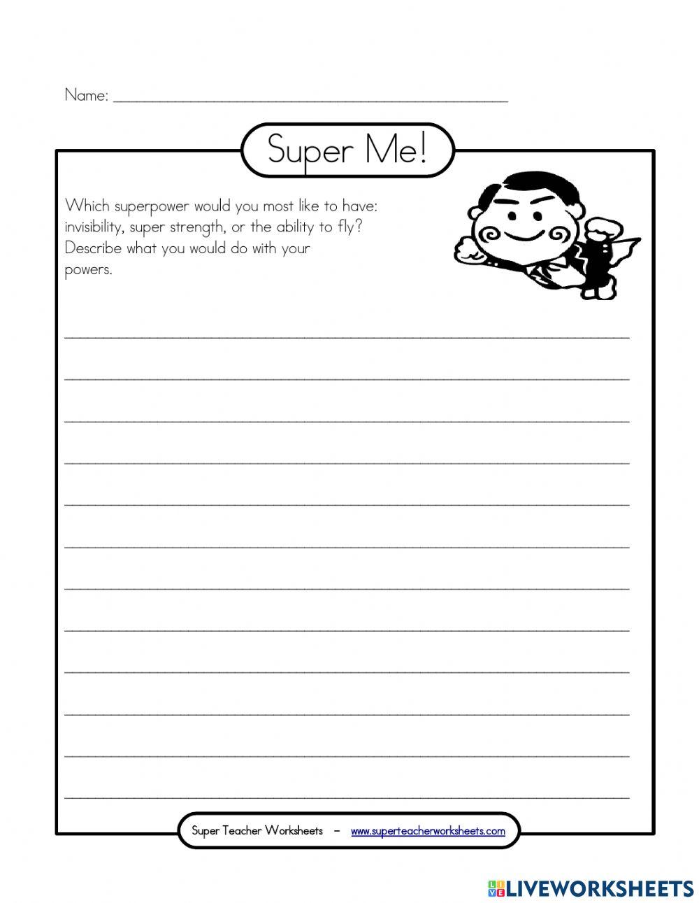 Super Me ! online exercise for | Live Worksheets