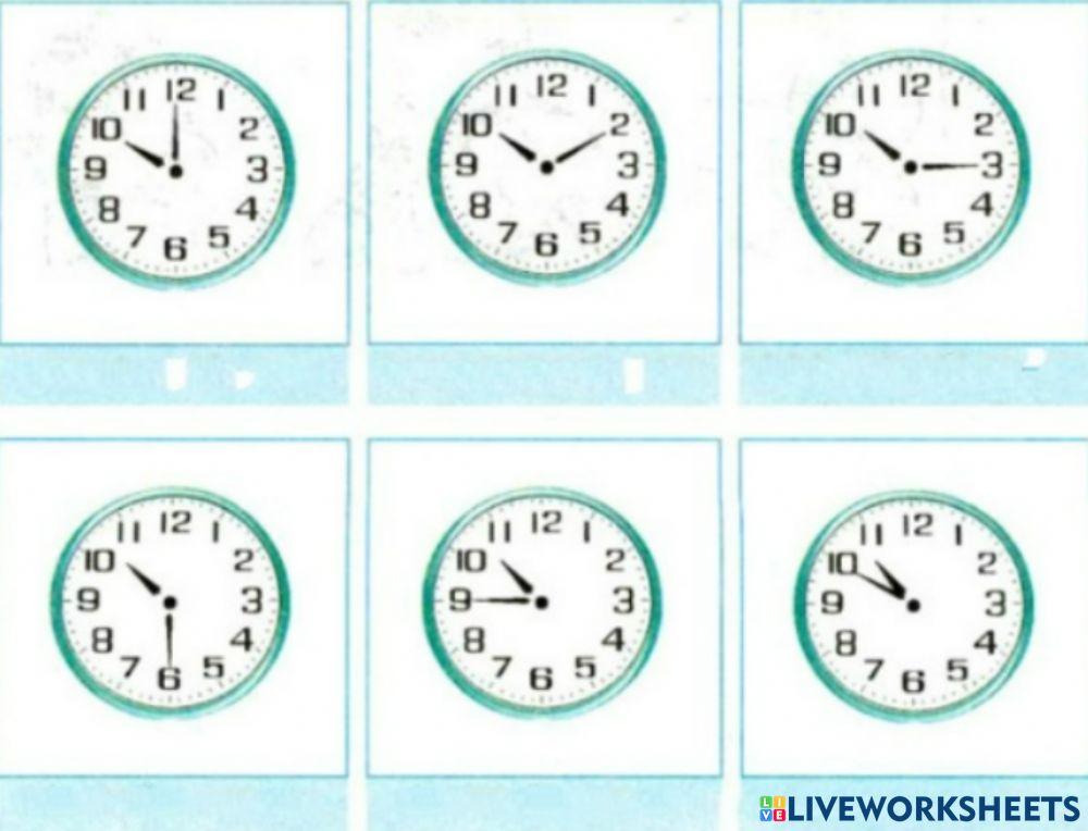 Gr4 what time is it worksheet | Live Worksheets