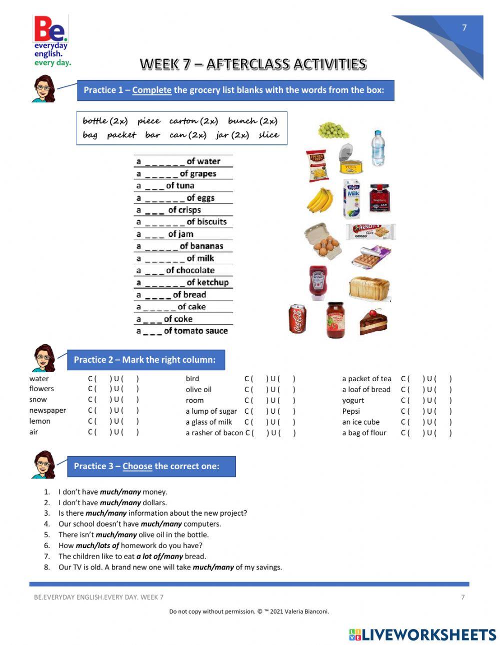 Module 1 - Week 7 - Afterclass Activities online exercise for | Live ...