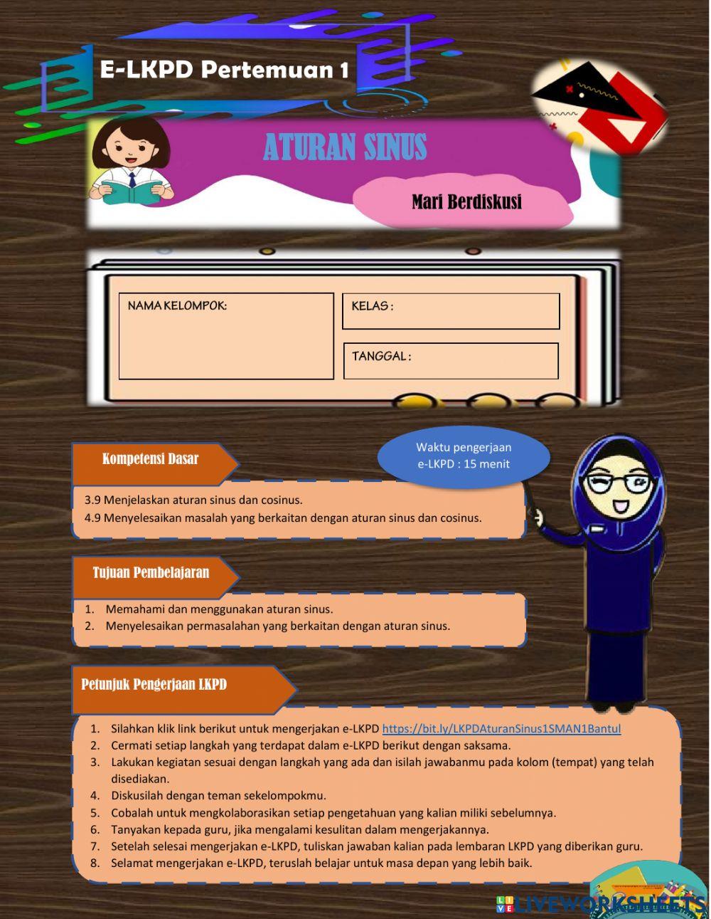 LKPD Aturan Sinus | Live Worksheets