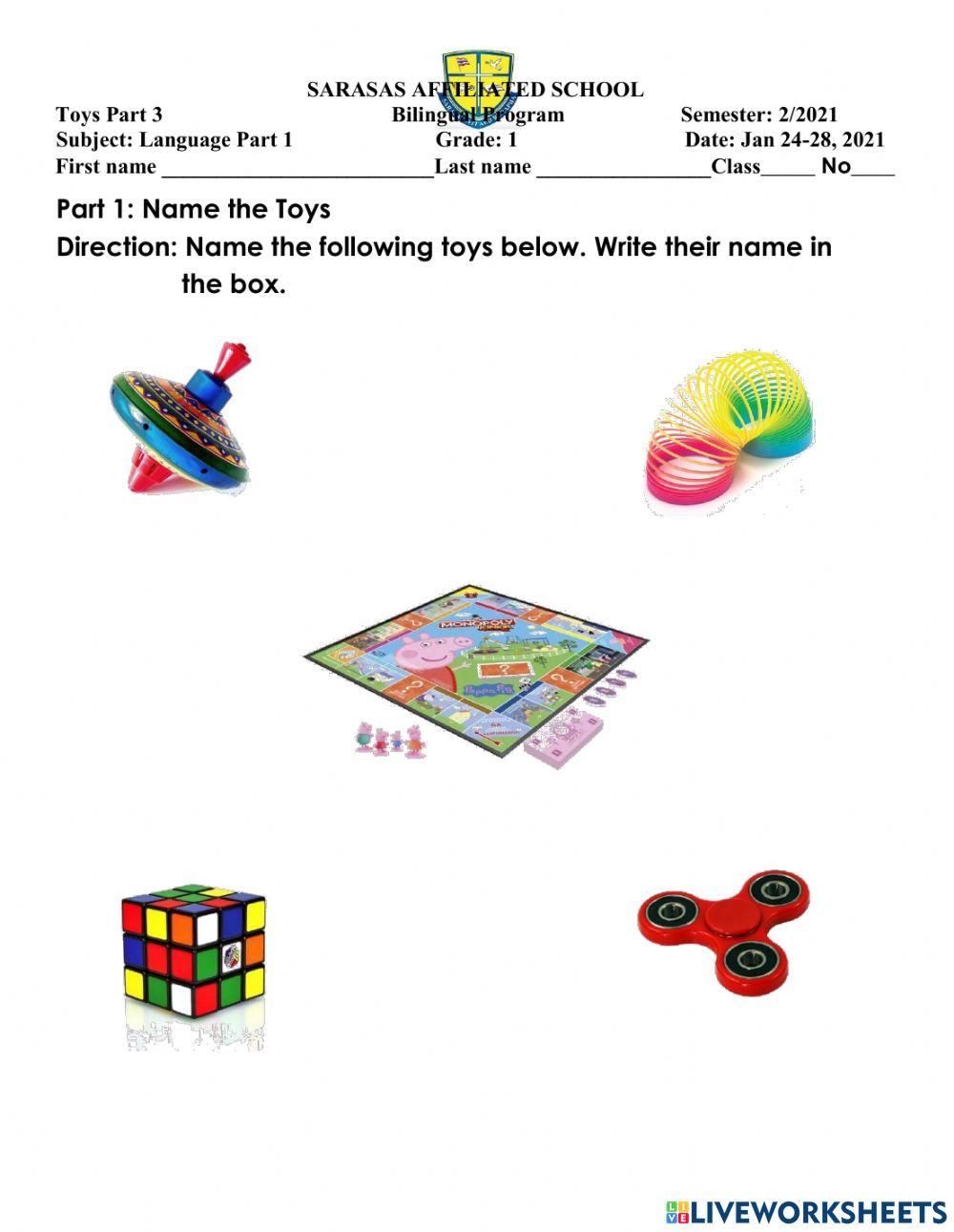 2Lang Week 13 Part 1 worksheet | Live Worksheets