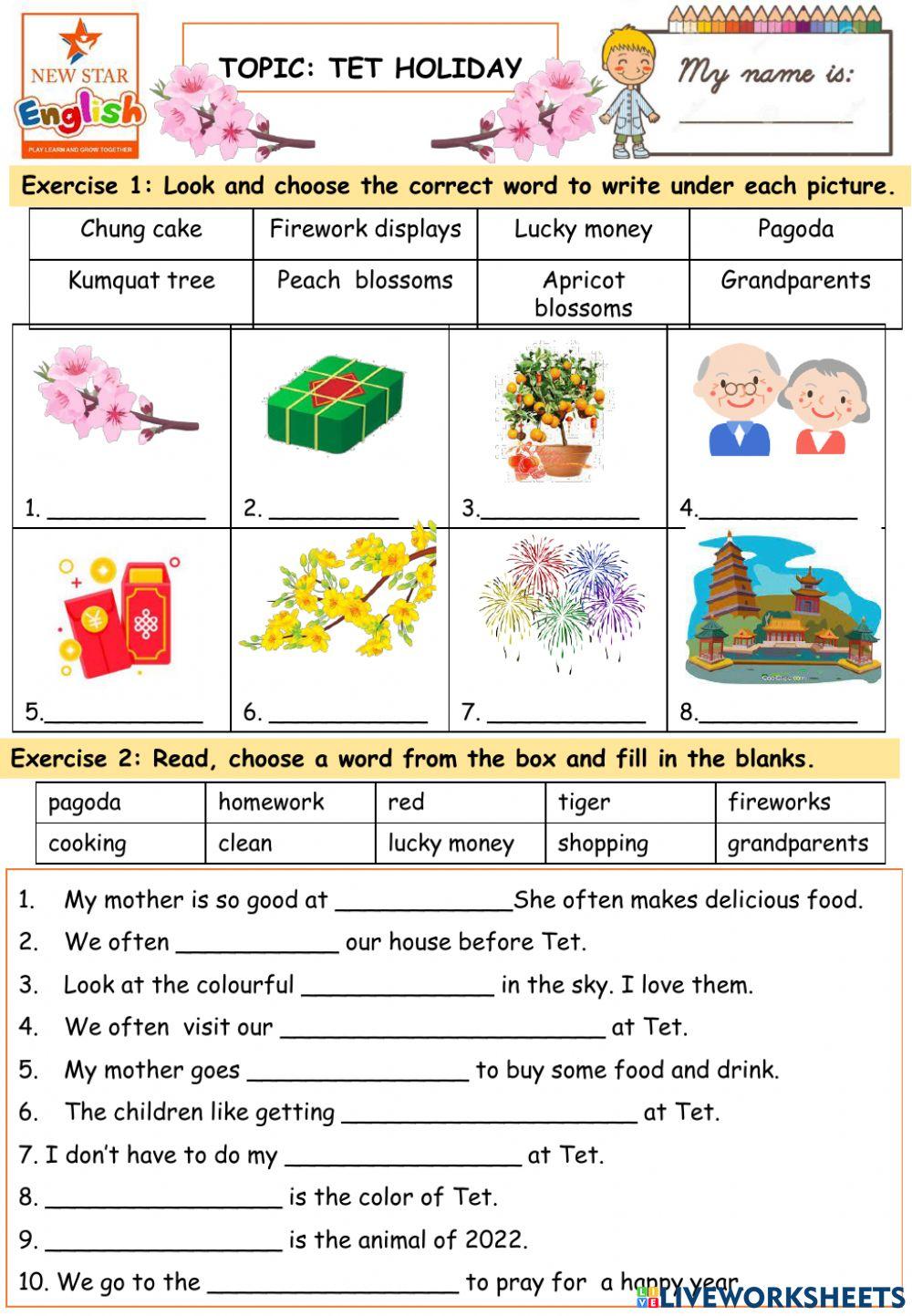 Movers- Tet hol… | Free Interactive Worksheets | 1813393