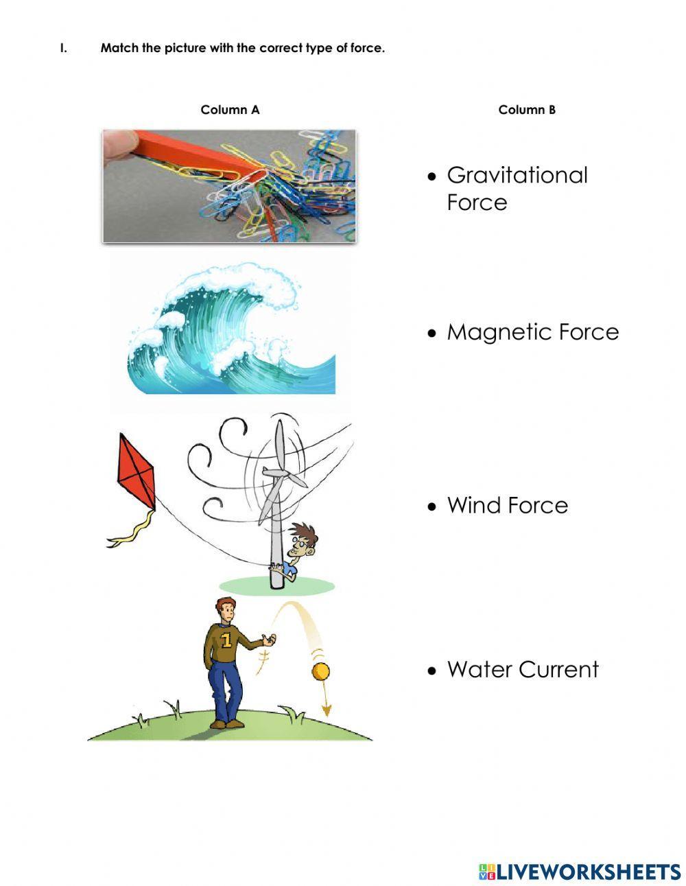 Types Of Forces Interactive Activity Live Worksheets types-of-forces-interactive-activity-live-worksheets