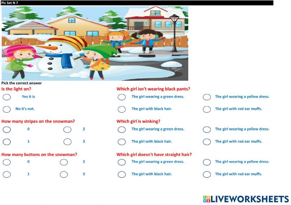 3) Tam Picture Liveworksheets - Set N7 to TN10 online exercise for ...