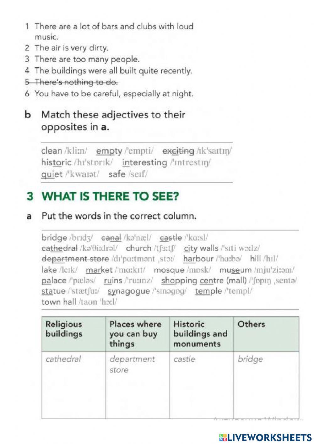 lesson 5B online exercise for | Live Worksheets