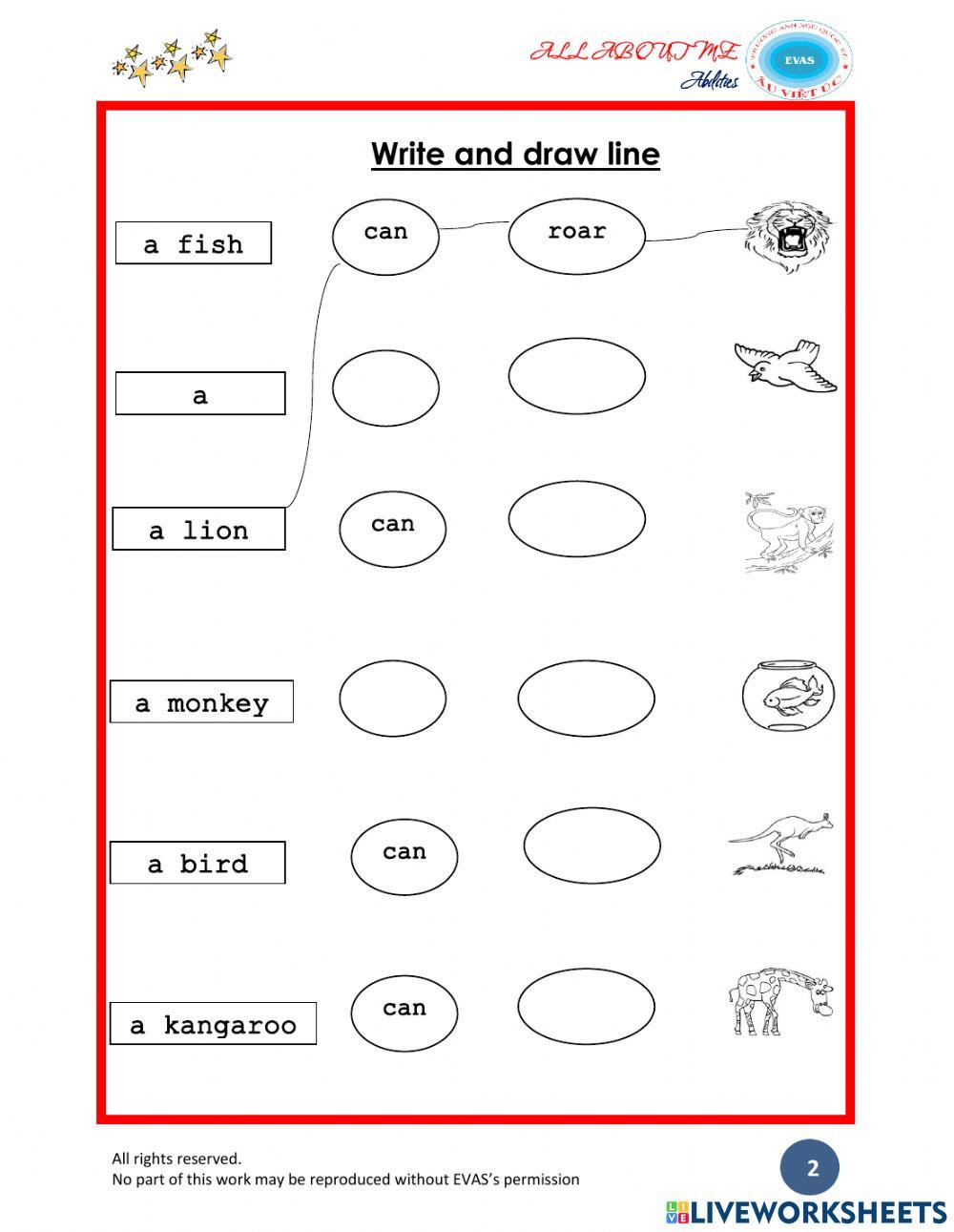 Abilities Lesson 2 worksheet | Live Worksheets
