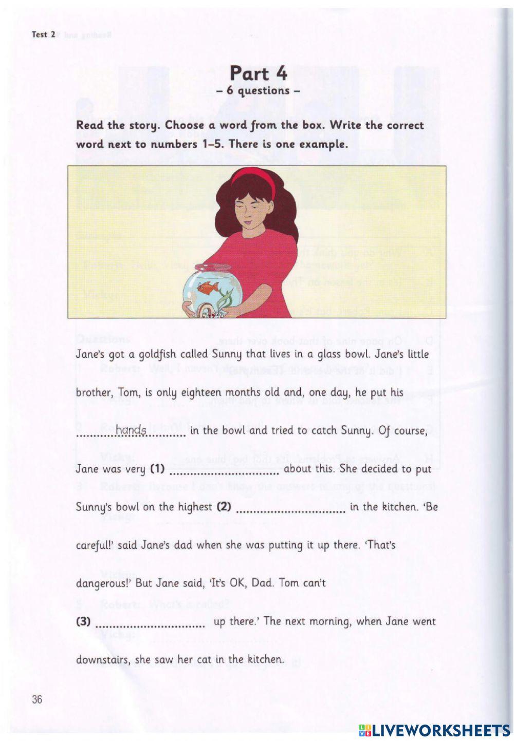 Flyers 3 - Test… | Free Interactive Worksheets | 2688246