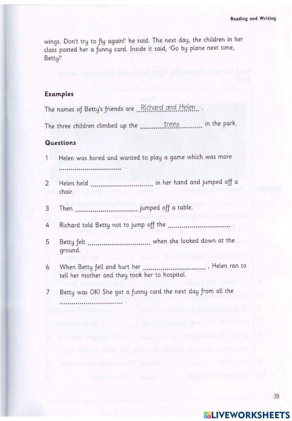 Flyers 3 - Test… | Free Interactive Worksheets | 2688246