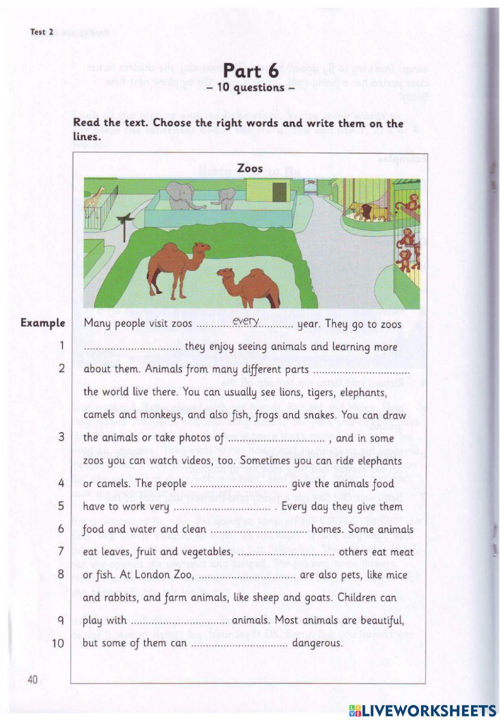 Flyers 3 - Test… | Free Interactive Worksheets | 2688246