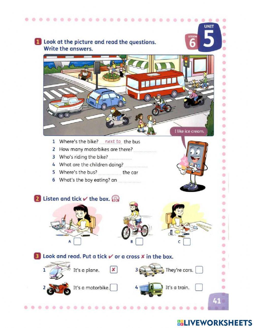 super starter u5 lesson 5-8 online exercise for | Live Worksheets