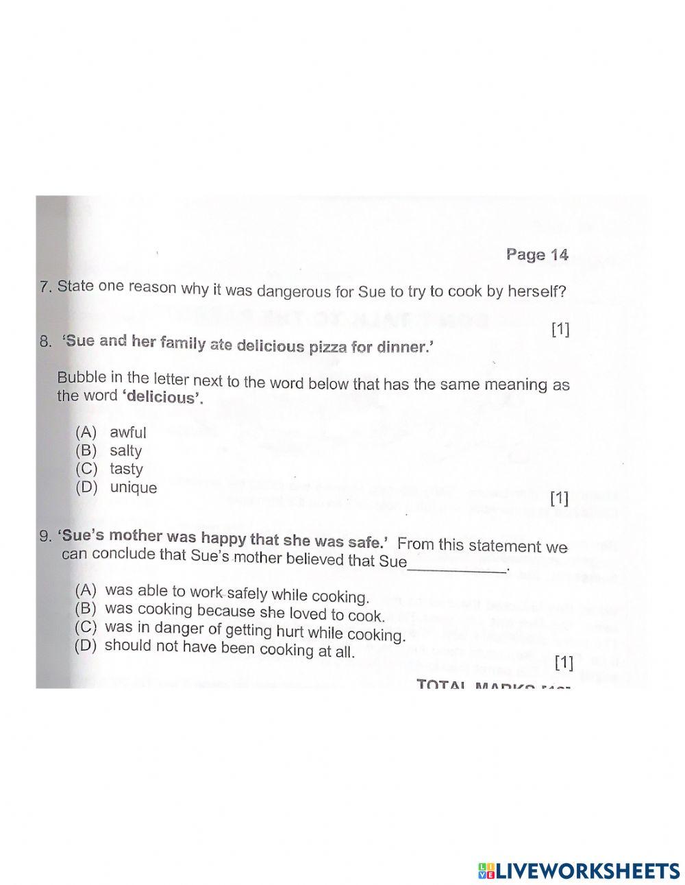 listening comprehension online exercise for | Live Worksheets