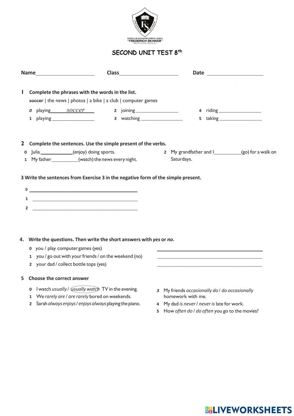 Second Unit lesson 8th 1814768 | Melissa Salomé Torres