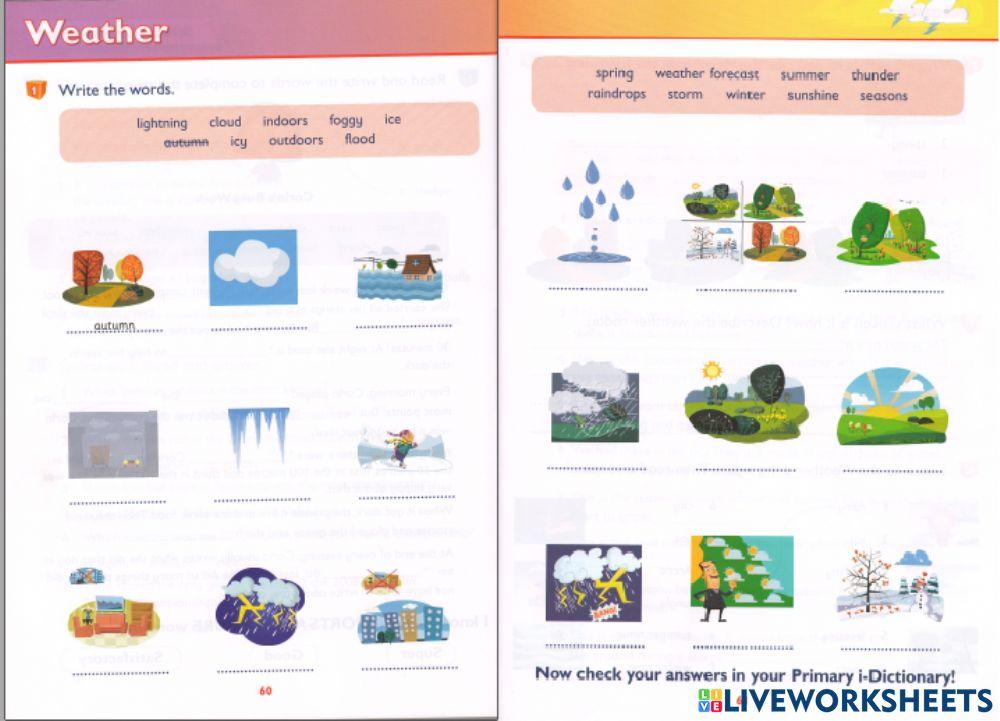 Weather Flyers Vocabulary online exercise for | Live Worksheets