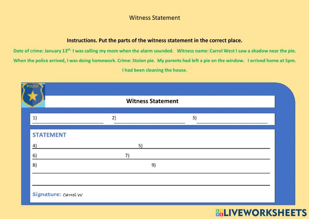 1815693 | Witness Statement Practice | Fernanda Garcia