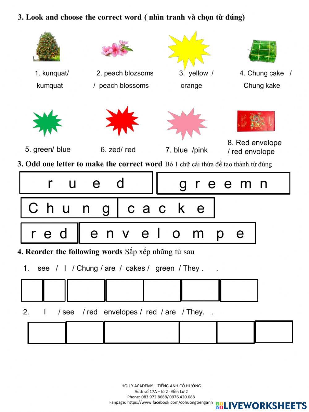 Tet Holiday-L2 worksheet | Live Worksheets