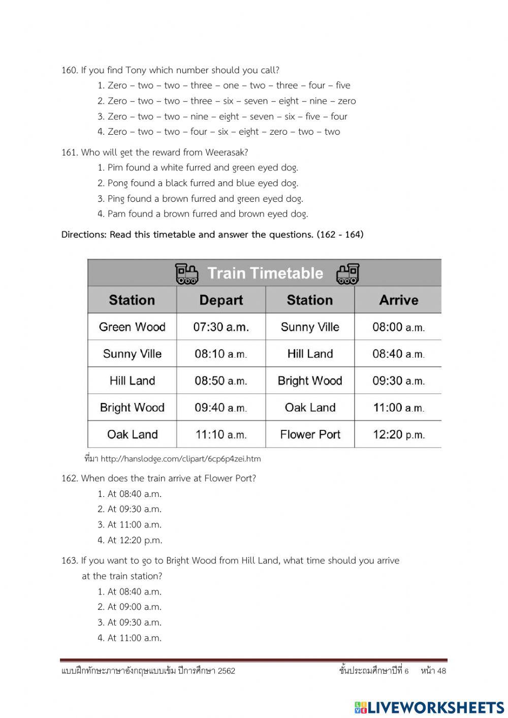 ONET P.6 Prepar… | Free Interactive Worksheets | 1815947