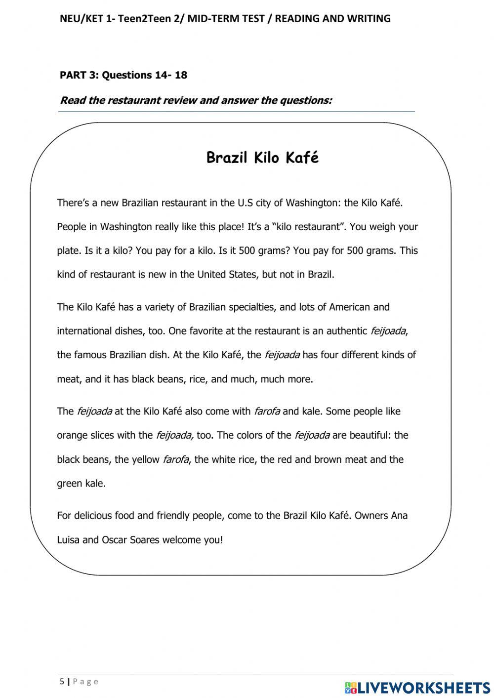 Ket 2 midterm read and write 1816322 | monpetiami