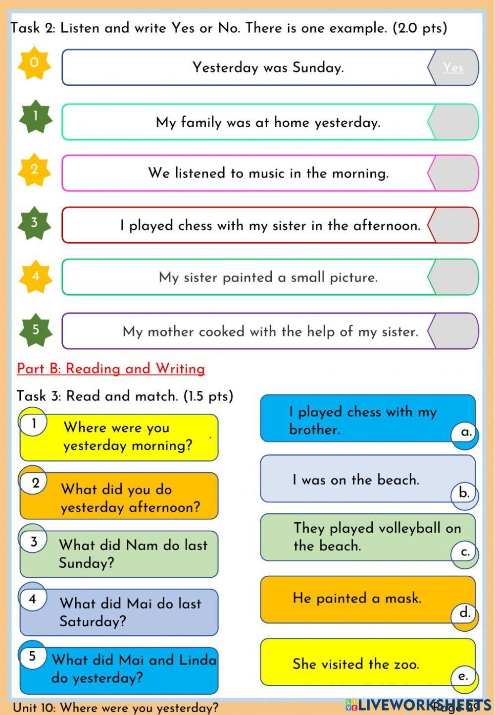 Grade 4: Unit 10 online exercise for | Live Worksheets