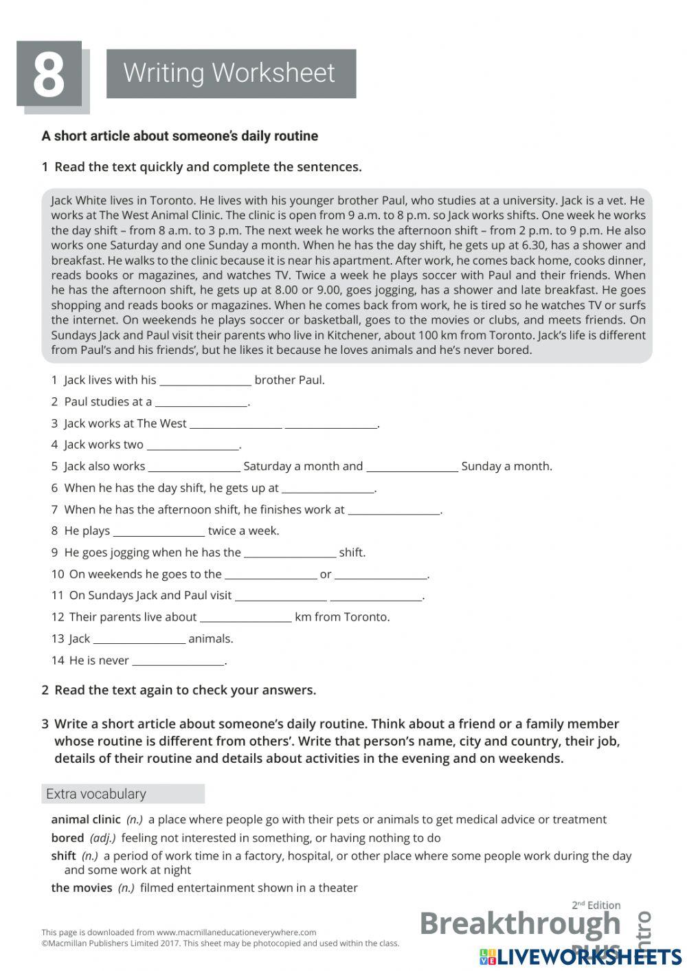 1 online exercise for 1 | Live Worksheets