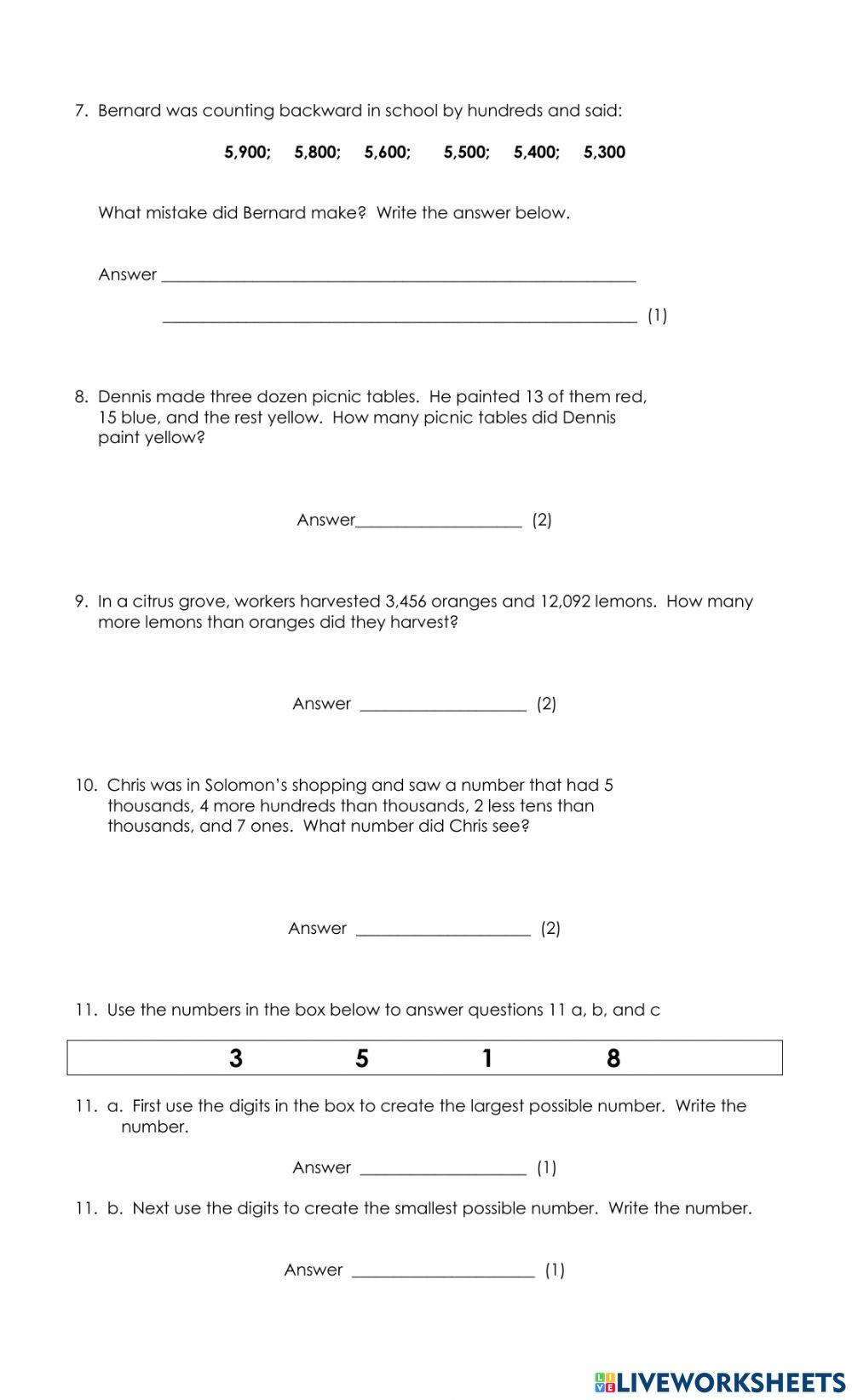 Mathematics- Application Assessment January 2022 online exercise for ...