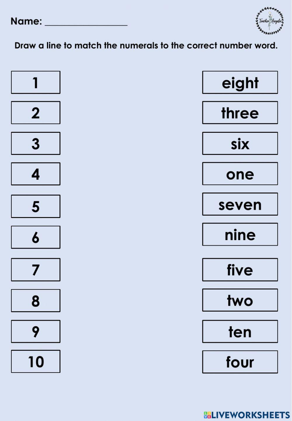 Matching Number Names And Numerals 30-40 Worksheet Live, 40% OFF Matching Number Names And Numerals 30-40 Worksheet Live, 40% OFF