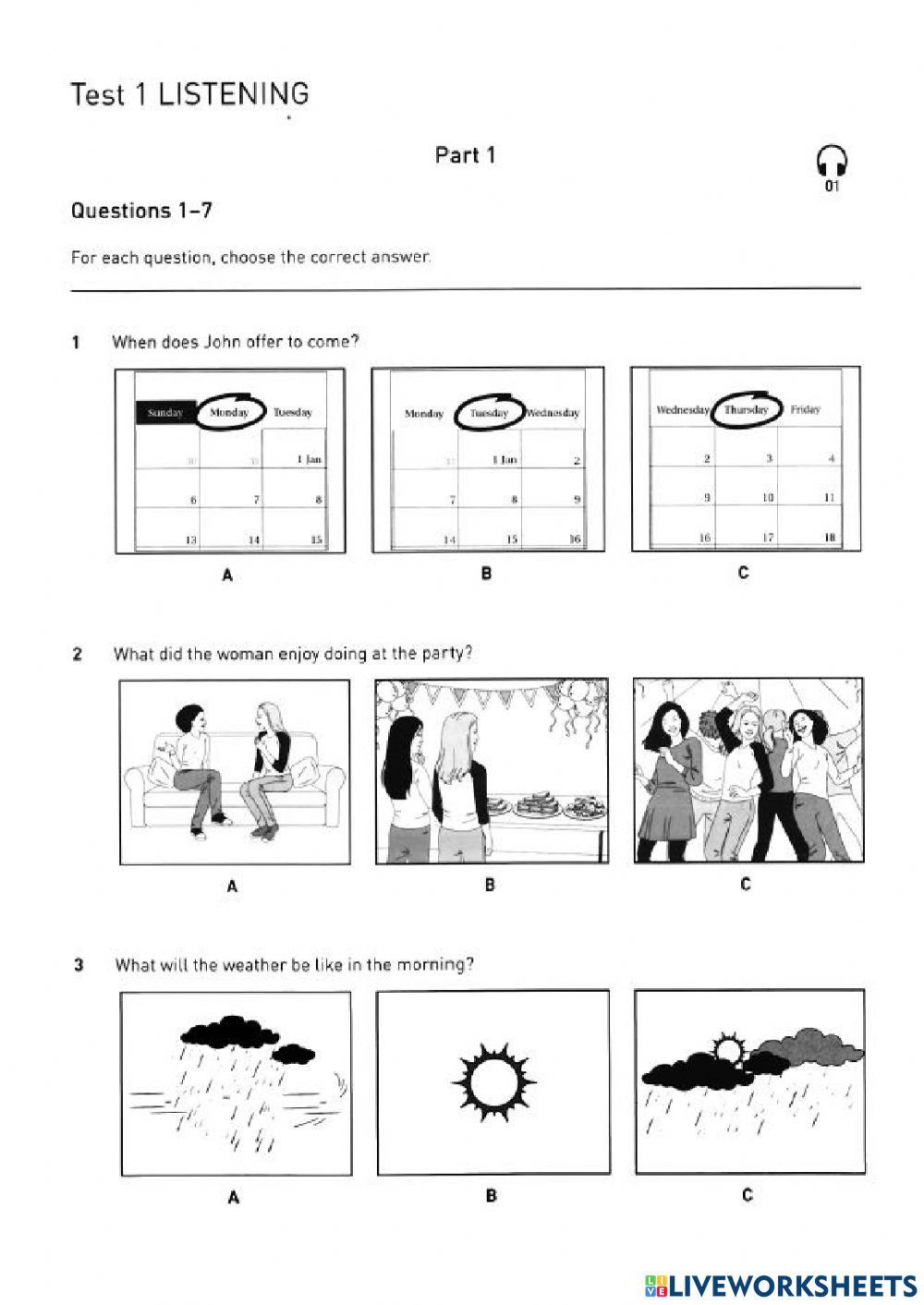 Collins Practice Test 1 Listening 6817438 | LTeach | Live