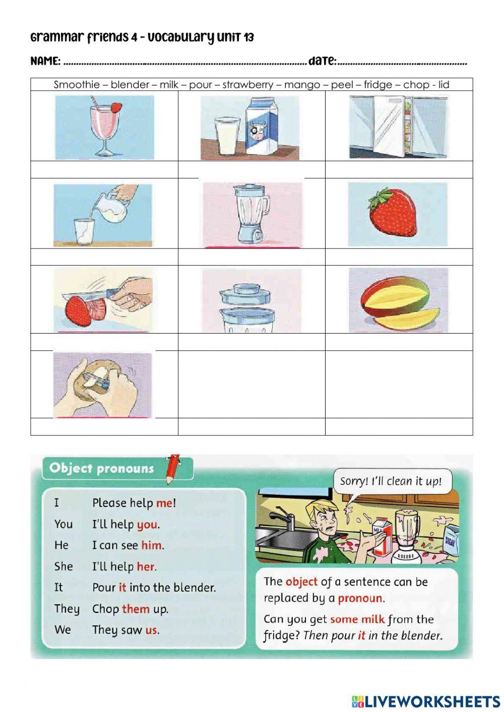 GF4 - UNIT 13 worksheet | Live Worksheets