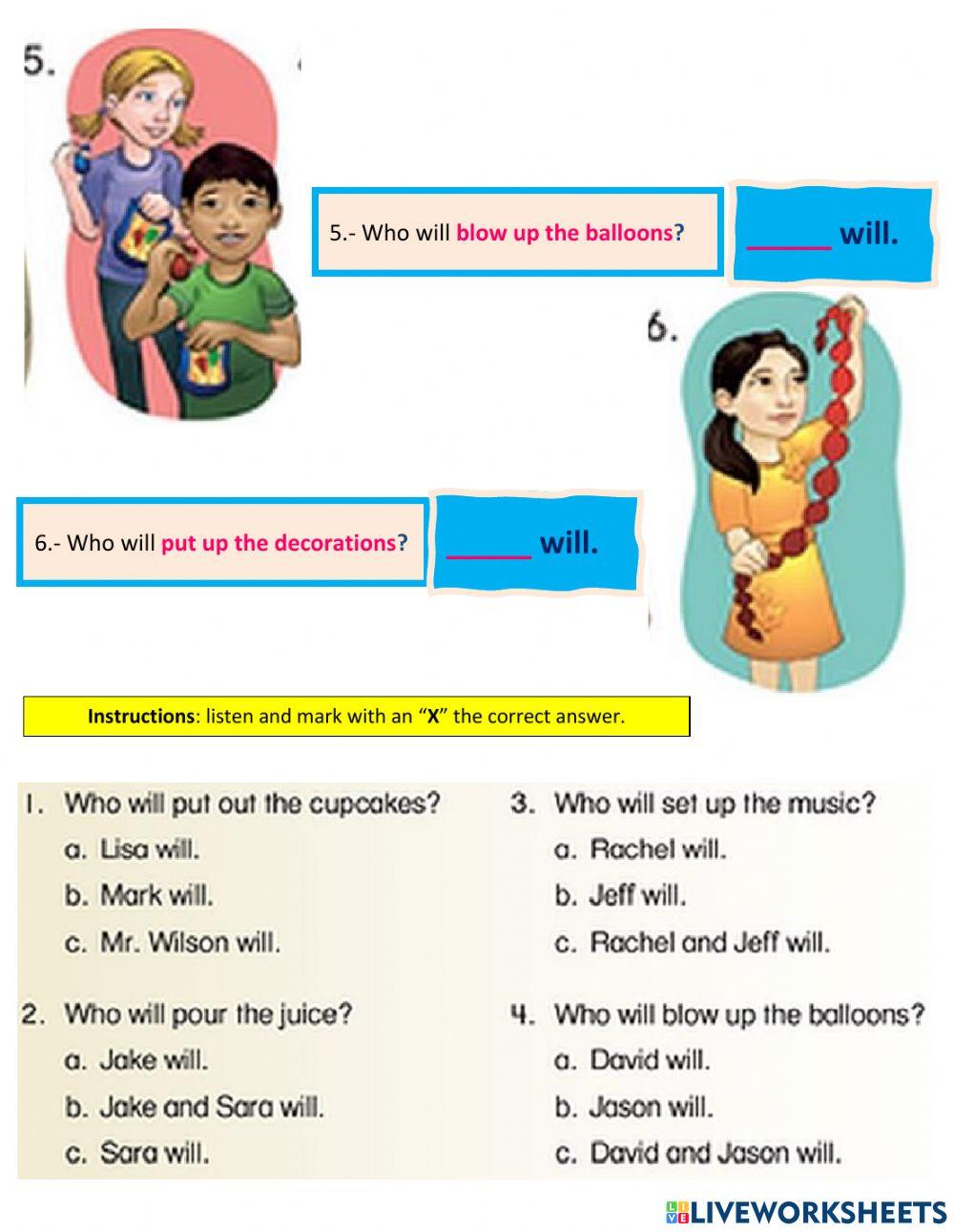 Future Will 1 worksheet | Live Worksheets