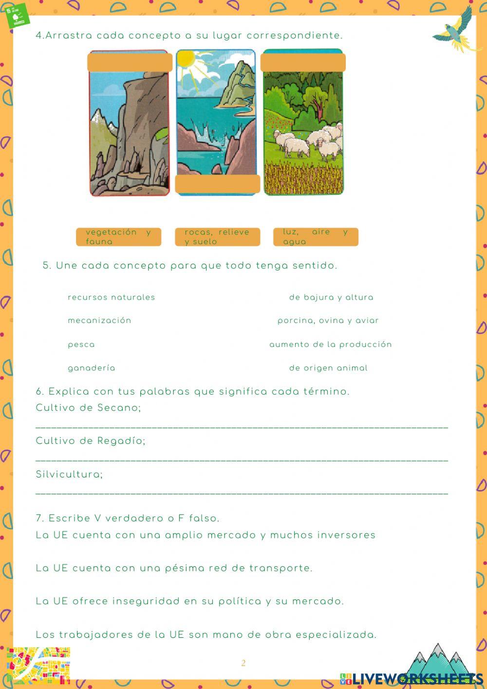 CCSS Prueba de Repaso I -La Economía y Los Sectores Económicos ...