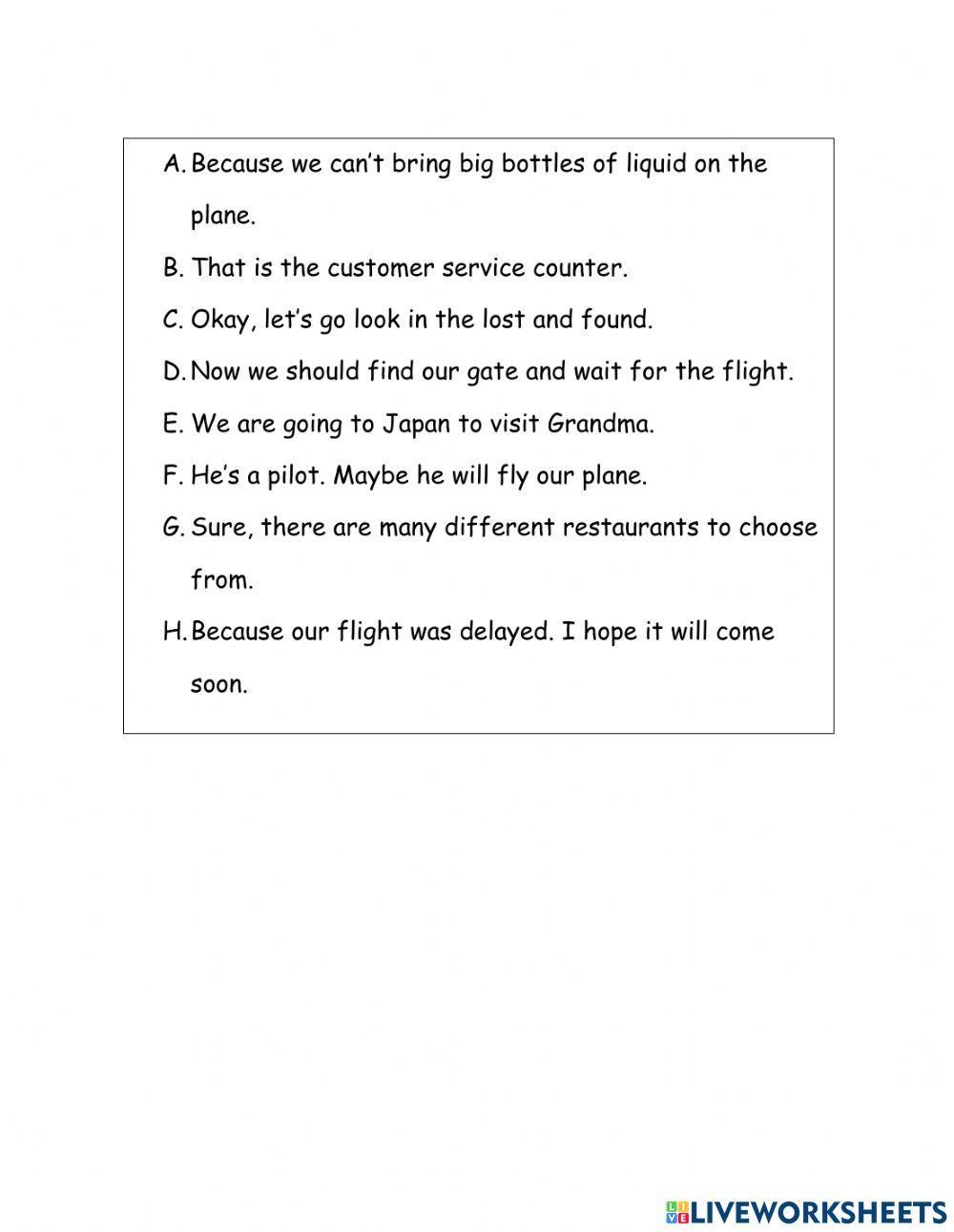 Flyers Reading … | Free Interactive Worksheets | 1819572