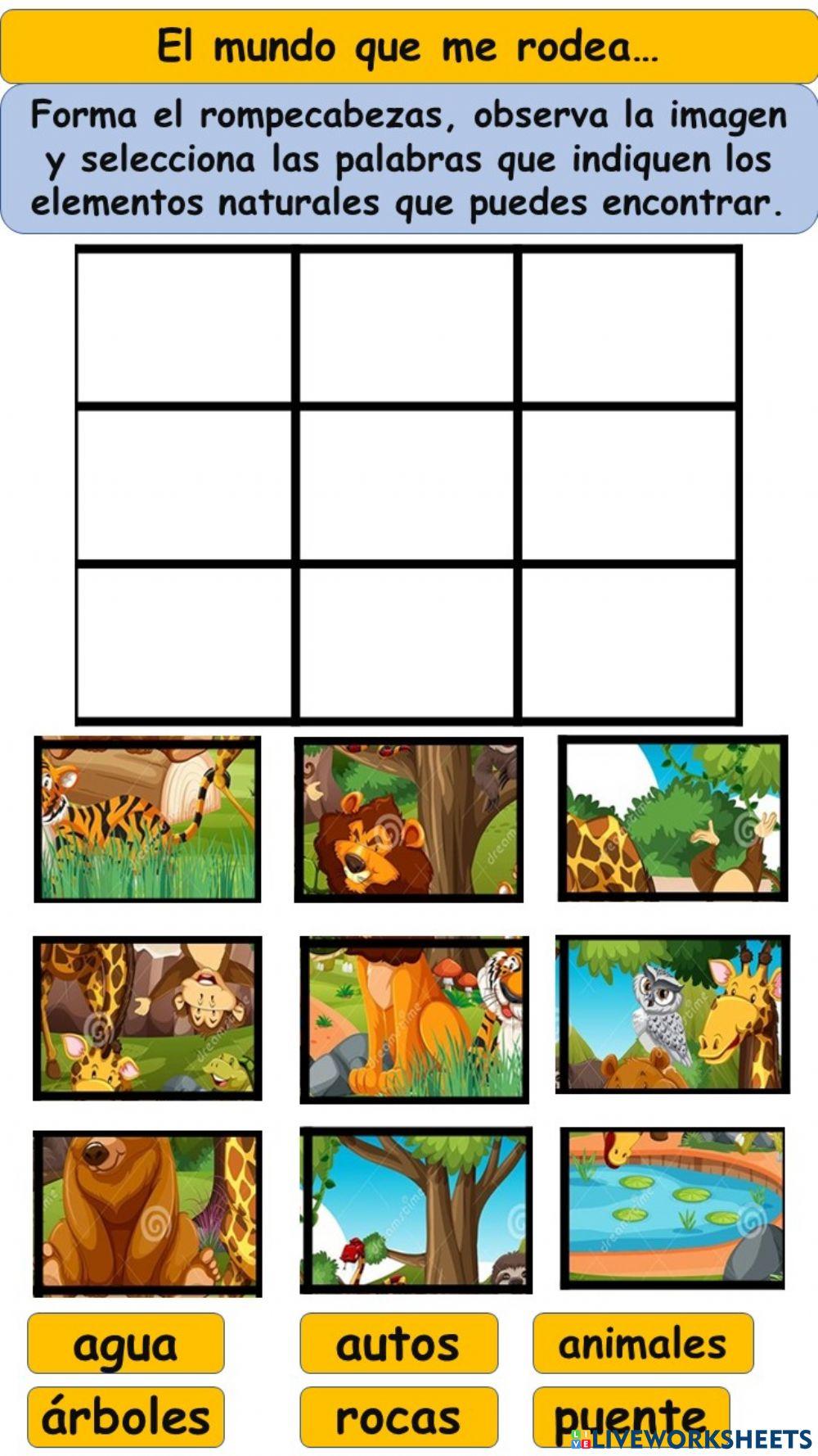 El mundo que me rodea activity | Live Worksheets