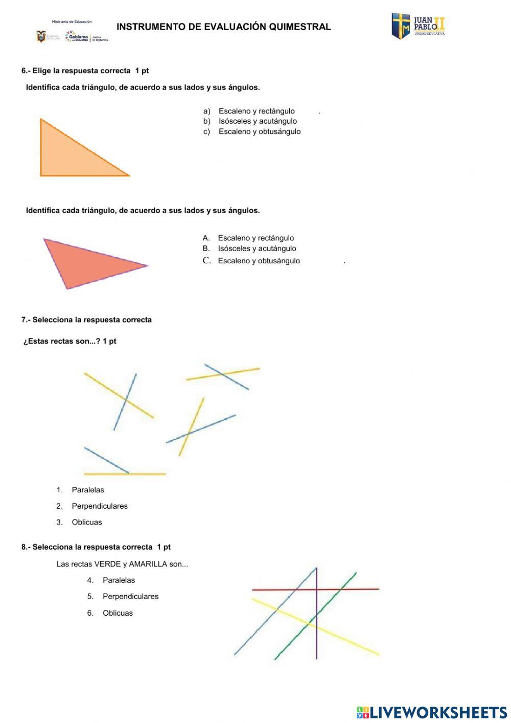 1819778 | Evaluación Quimestral de Matemáticas 2022 1819778 | Evaluación Quimestral de Matemáticas 2022