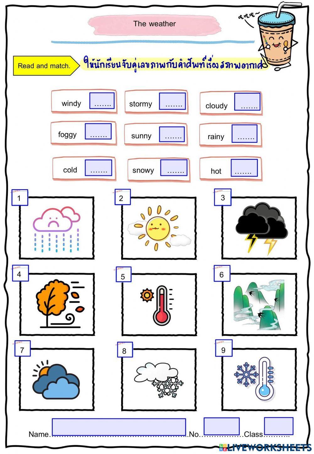 The weather P4 online exercise for | Live Worksheets