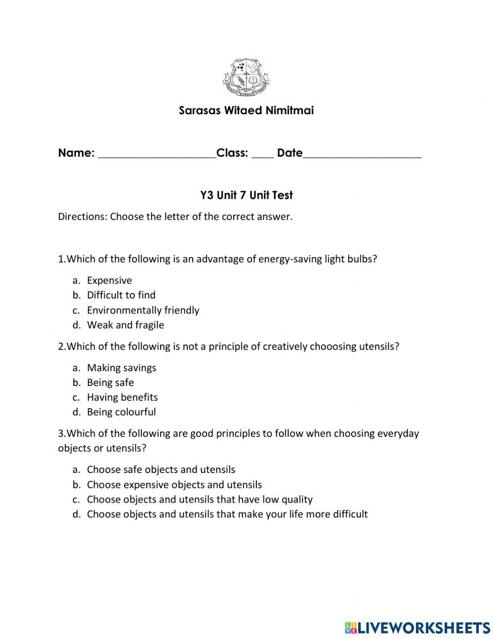 4125610 | Unit 7 Unit Test Y3 | teachenora