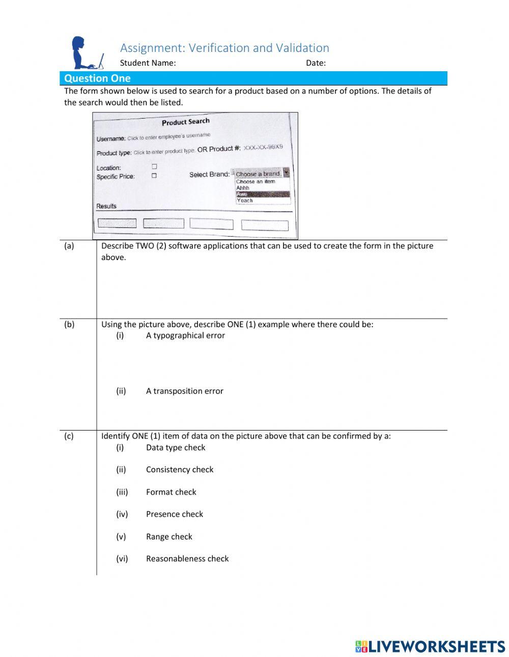 Verification an… | Free Interactive Worksheets | 2692737