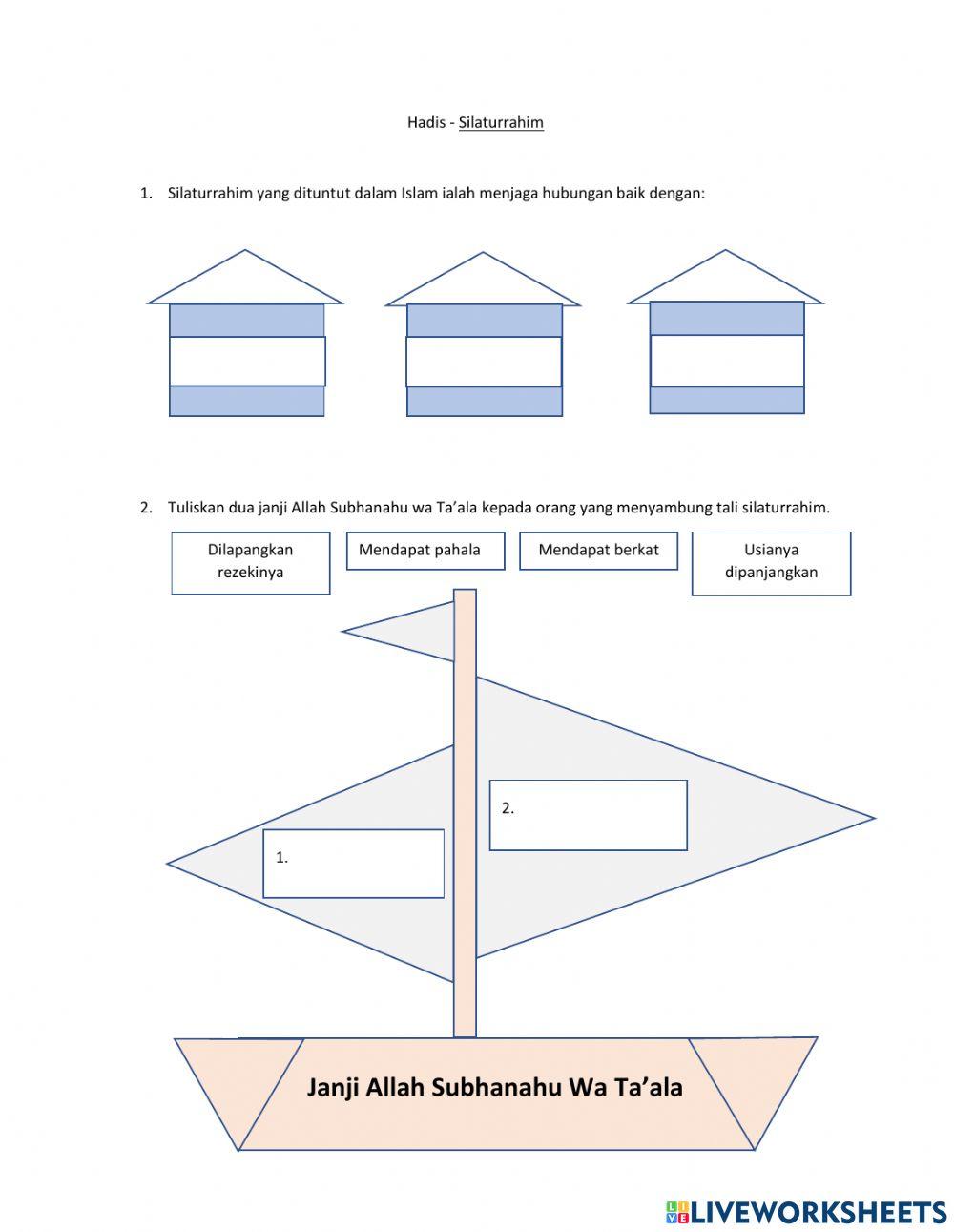 Silaturrahim interactive worksheet | Live Worksheets