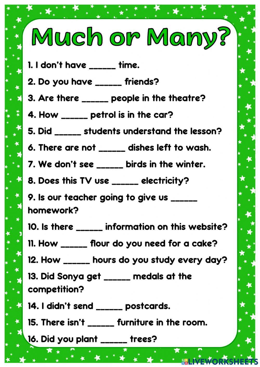 1820816 Much Or Many Kathari LiveWorksheets 1820816 Much Or Many Kathari LiveWorksheets