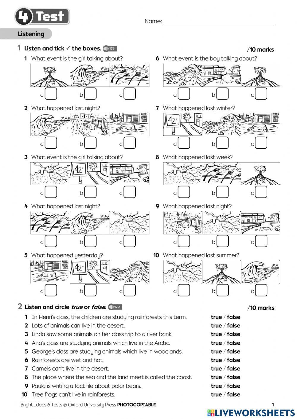 BI6 test unit 4 | Free Interactive Worksheets | 5284145