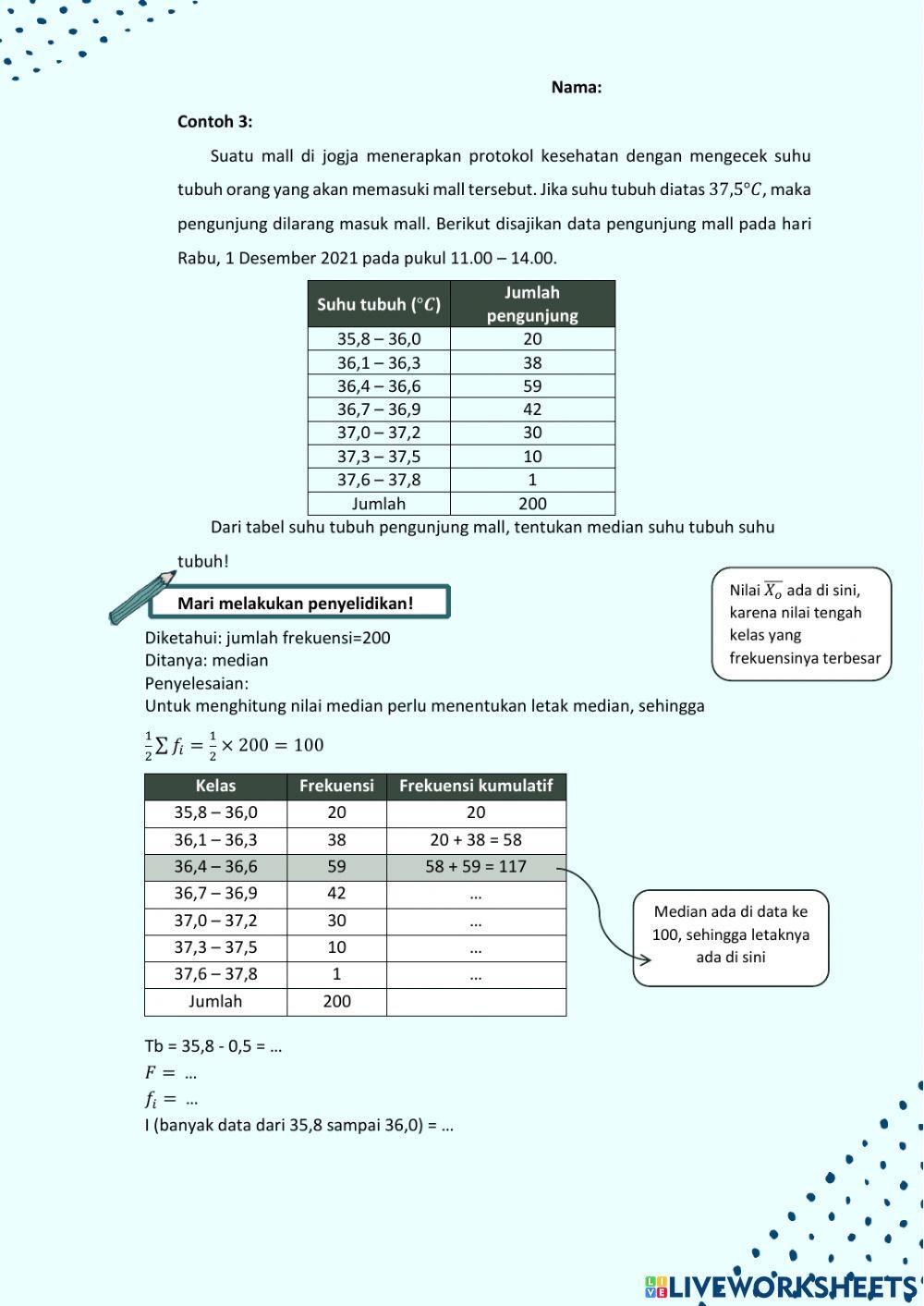 contoh 3 e-modul kegiatan 2 online exercise for | Live Worksheets