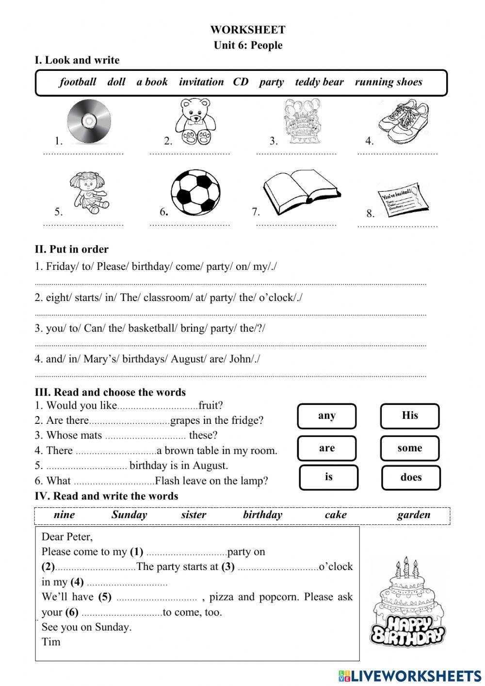 Sm2 u6 ws 26.01 worksheet | Live Worksheets
